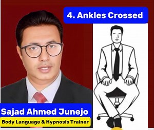 #bodylanguage #sittingpositions Sitting Position No: 04 “Ankles Crossed” | Sajad Ahmed