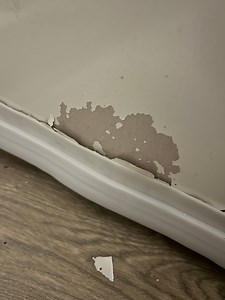 How to fix flaking paint on door?
