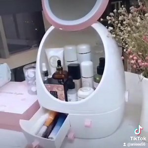 2.6K views · 20 comments | usb cosmetic storage box with led light makeup mirror cosmetics skin care products drawers holder portable organizer container... for order and details kindly inbox us or whatsapp at 03172272140.. #led #makeup #organizer #highquality #picoftheday #photography #onlineshopping #cashondelivery #cosmetic #rack #fashion #ledmakeup #cosmeticrack #storagerack #instaonline #shoppingideas786 #happyshopping | Shoppingideas786 | Facebook
