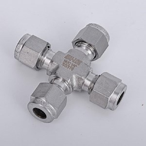 [Hot Item] Nai-Lok Stainless Steel 316 Tube Fittings Double Ferrule 4 Way Cross Compression Union Fittings