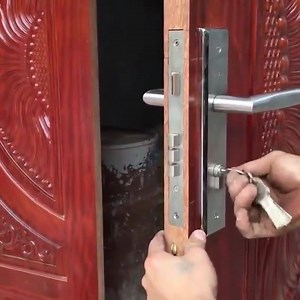 How to install a safety wooden door lock | Kitchen Craft & DIY