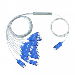 [Hot Item] Optical Fiber 1 Divide 16 Fiber Splitter Sc/Upc Tapered/Box 1 * 8 Splitter
