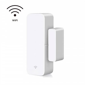 [Hot Item] SLS Tuya Smart Home WiFi Magnetic Window Door Open Security System Wireless Burglary Alarm Contact Sensor