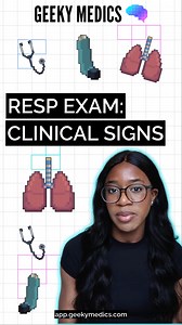 Look out for these clinical signs in your respiratory OSCE! #geekymedics . . . . . #meded #medschool #medicalstudent #medstudent #osce #clinicals #clinicalskills #usmle #premed #premedlife #paces #usmle #nursing #nursingschool #nursingstudent #physicianassociate #pastudent #paramedic #acp #anp #advancedpractitioners | Geeky Medics