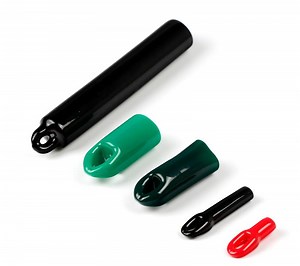 [Hot Item] 19X20mm Round Soft Vinyl Hanging End Caps for Packing Pipe 3/4'' Hanger Cap for Metal Handle