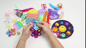 Fidget Toys Pack, Sensory Fidget Toy Set, Cheap Fidget Pack Toys Relieves Stress Anxiety for Kids Adults Fidget Toy Kill Time (Toy-1)