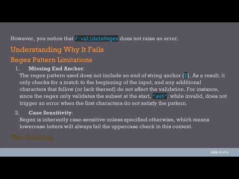 Understanding Why f:validateRegex Fails to Catch Invalid Input in JSF