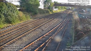 Hoovers back to base.... With #Class46 D182/46045 in tow, GB Railfreight #Class50 50007 'Hercules' and 50049 'Defiance' arrive home back to base at Severn Valley Railway. Volume UP🔊🔊🔊 ℹ️ 0Z97 #Worcester North Sidings to Kidderminster SVR 🎦 #Kidderminster 📅 18/09/23 | Railcam