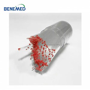 [Hot Item] Best Selling Glass Research Use Heparinized Capillary Tube 75mm Blood Collection Tube Red