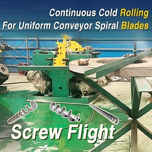 [Hot Item] Hydraulic Continuous Spiral Screw Conveyor Blade Helical Flight Cold Rolling Mill Machine