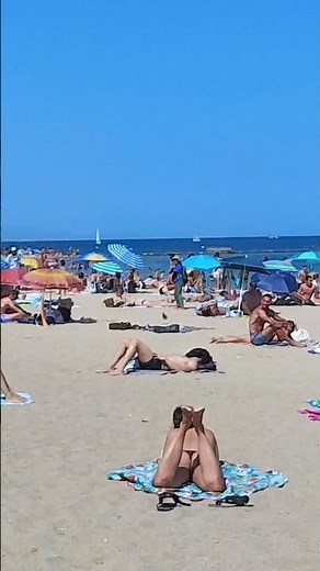 🌊 Summer Heat in Barcelona – The Most Gorgeous Micro Bikinis! 💖 #top #beach #summer #shorts